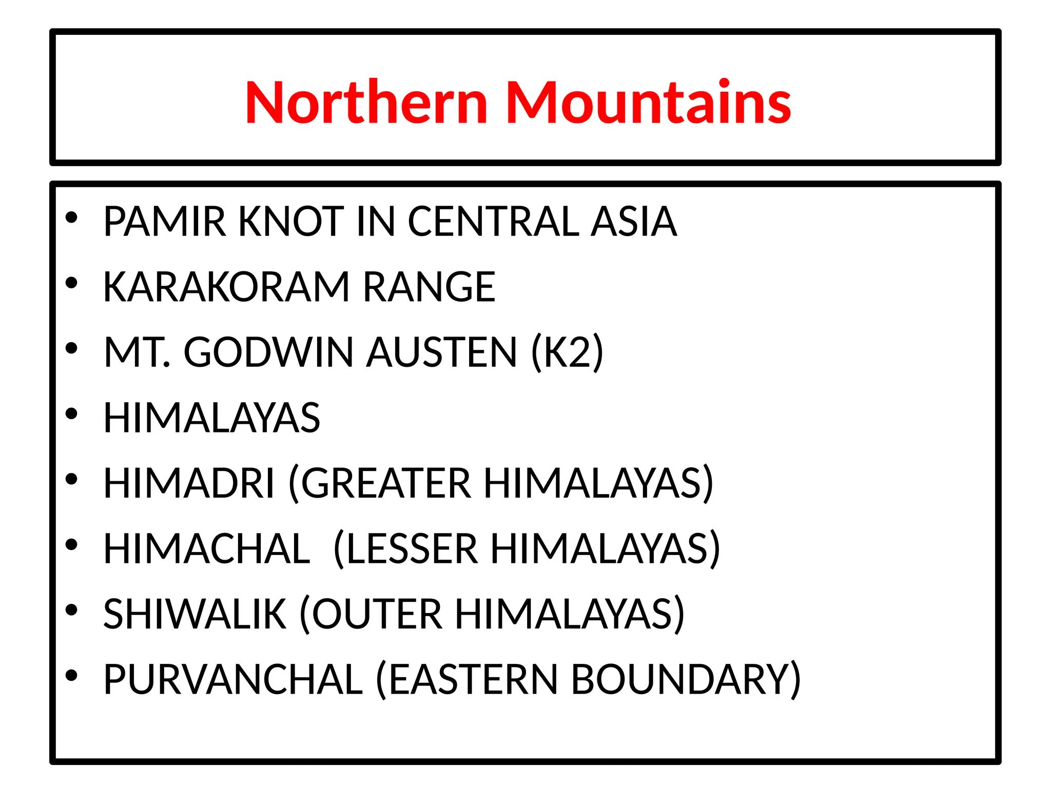 Physical Map of India for reference for students | PPTX