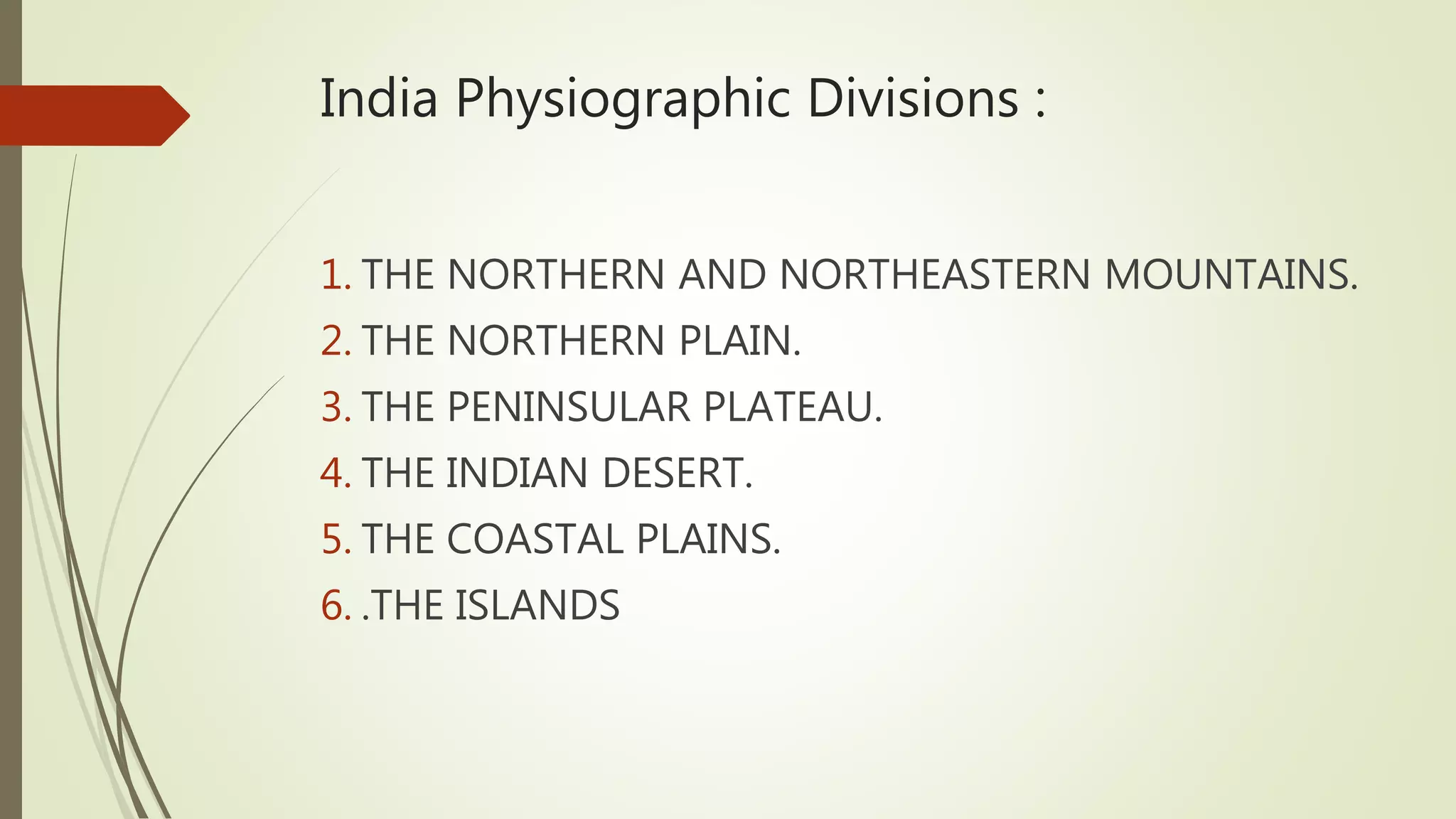 India physiographic divisions | PPT