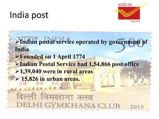 India post services | PPTX
