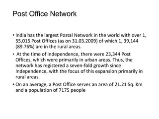 India postal servicec in service marketing | PPTX