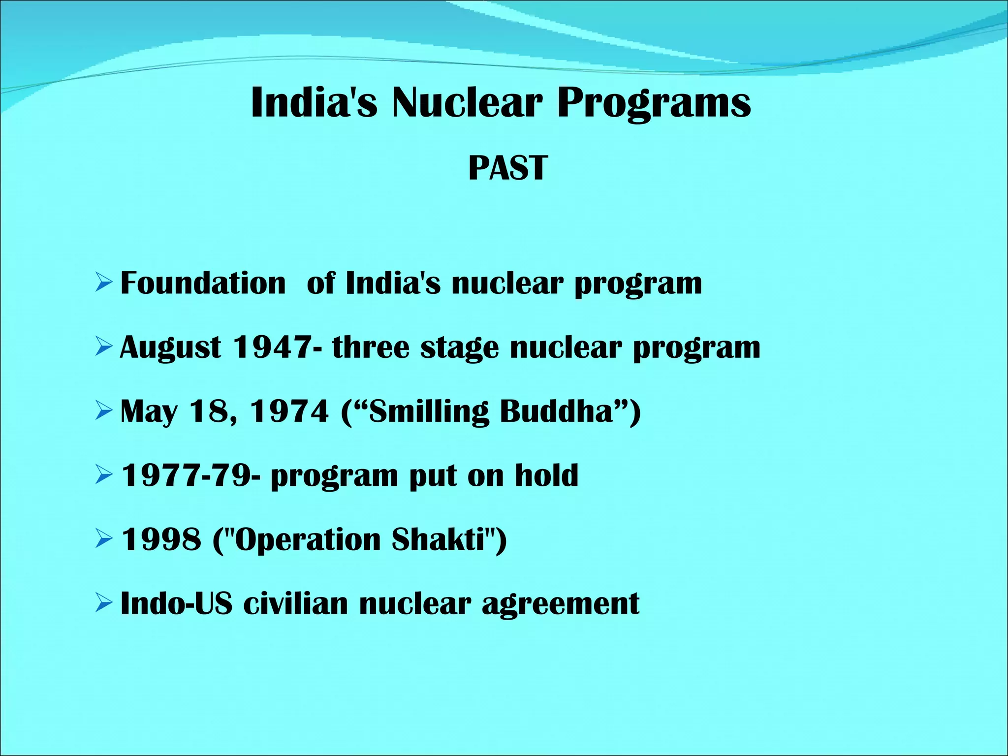 India Nuclear Weapon Programs Ppt | PPT