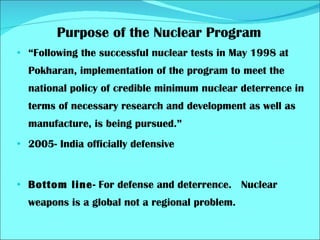 India Nuclear Weapon Programs Ppt | PPT