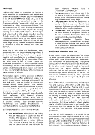 India prison reforms 2020 & State Industry Jail Board | PDF