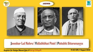 Atulya Bharat Teaser Quiz | PPT
