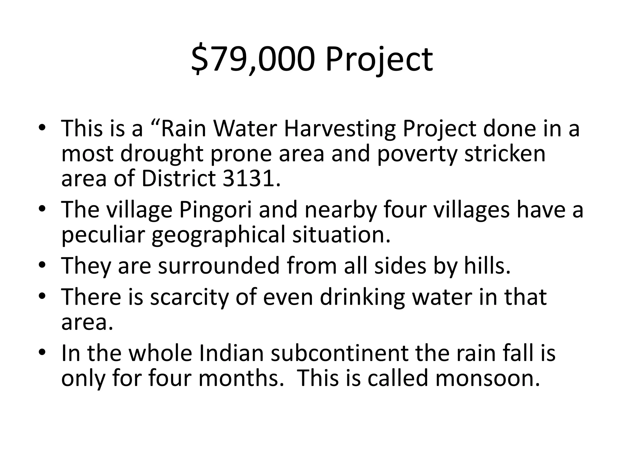 India Rain Water Harvesting Project | PPTX | Agriculture | Industries