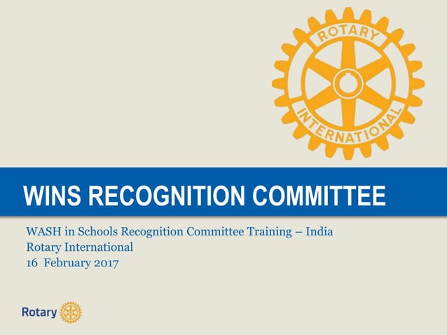 WINS Recognition Committee | PPT