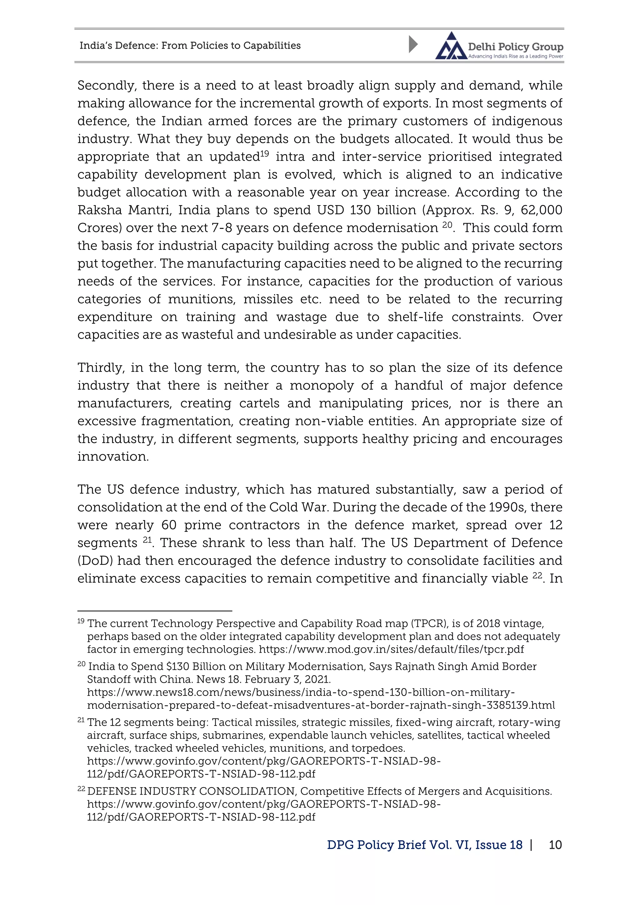 India’s Defence: From Policies to Capabilities | PDF