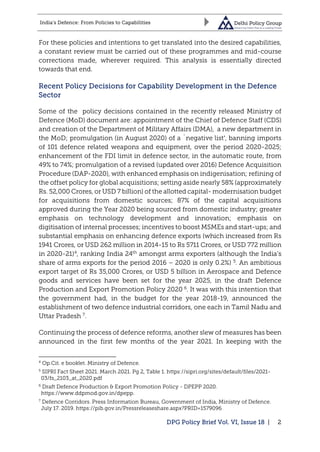 India’s Defence: From Policies to Capabilities | PDF
