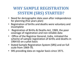 India sample registration system | PDF