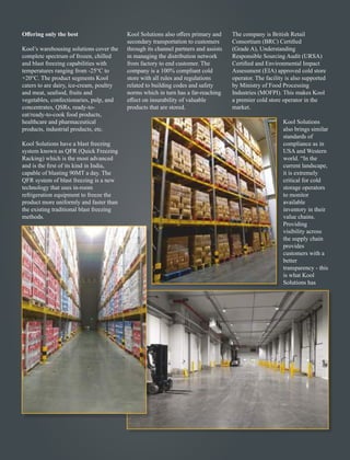 India's best of 5 cold storage companies.. | PDF
