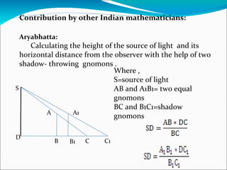 India's contribution to_geometry_-_shadow_problems_finalv11_(2)[1] | PPT