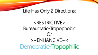 Tropophilia: Thriving On Uncertainty | PPT