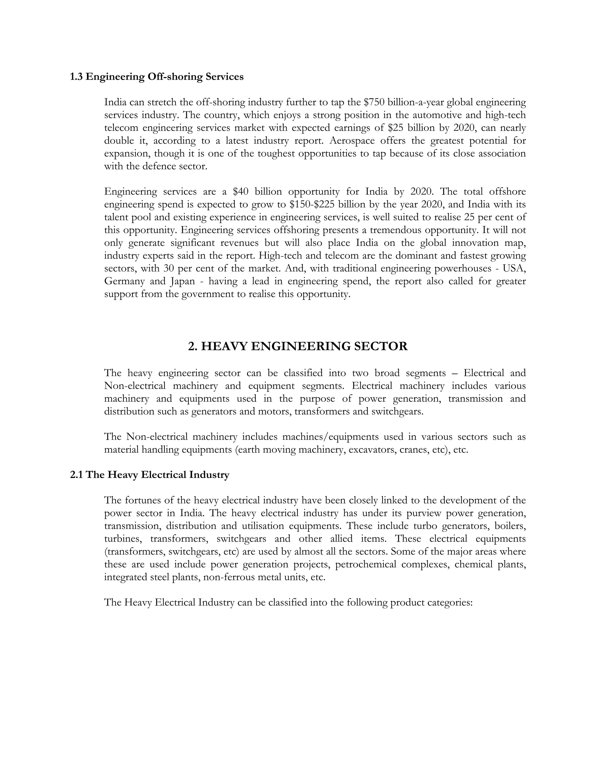 Indias engineering sector | PDF
