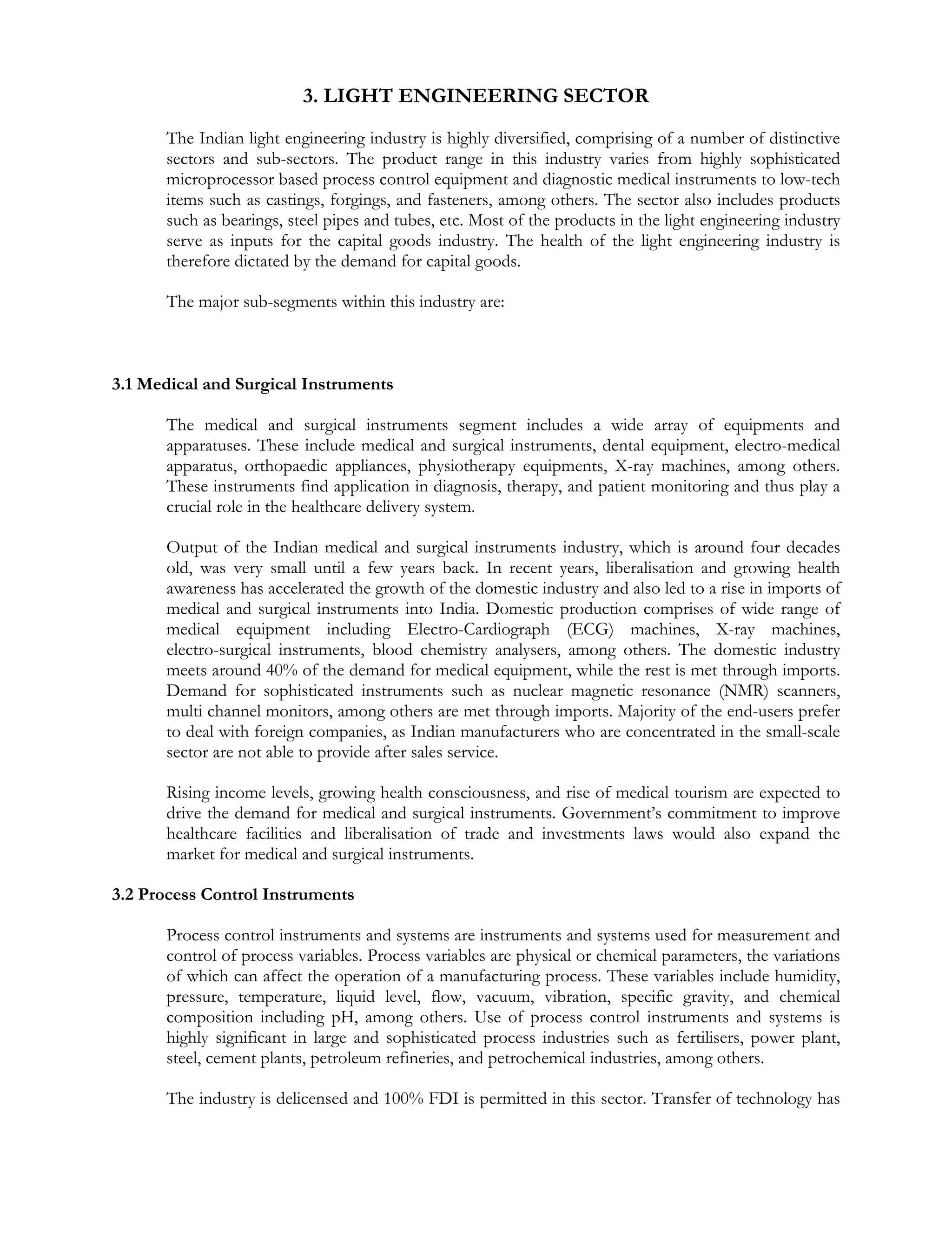 Indias engineering sector | PDF