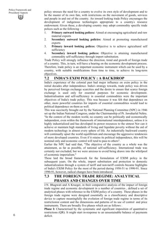India's exim policy | PDF