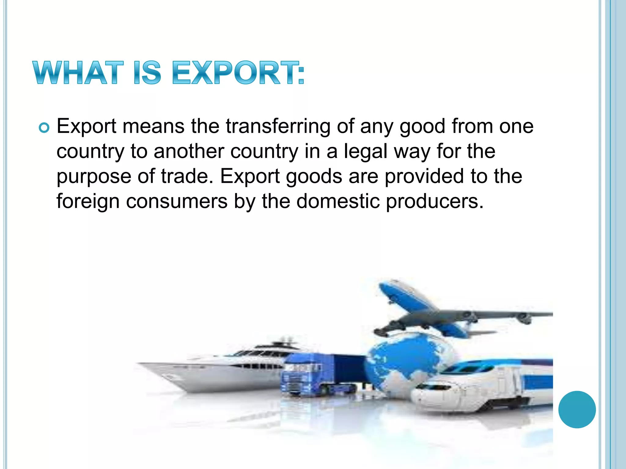 India's export problems | PPTX