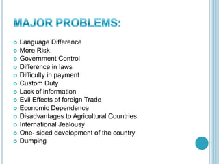 India's export problems | PPTX