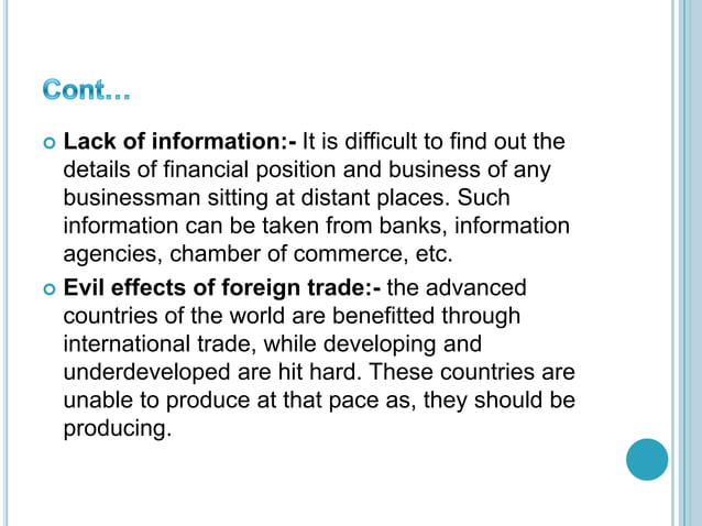 India's export problems | PPTX