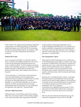 India’s fastest growing block chain companies to watch in 2021 | PDF