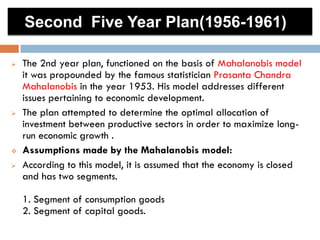 India’s five year plan | PPTX