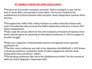 India's Foreign Policy class-XII Political Science | PPTX