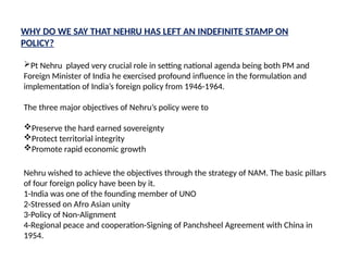 India's Foreign Policy class-XII Political Science | PPTX
