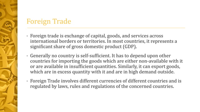 India’s foreign trade | PPTX