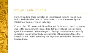 India’s foreign trade | PPTX