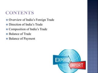 India’s foreign trade | PPTX