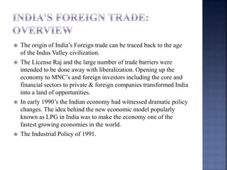 India’s foreign trade | PPTX