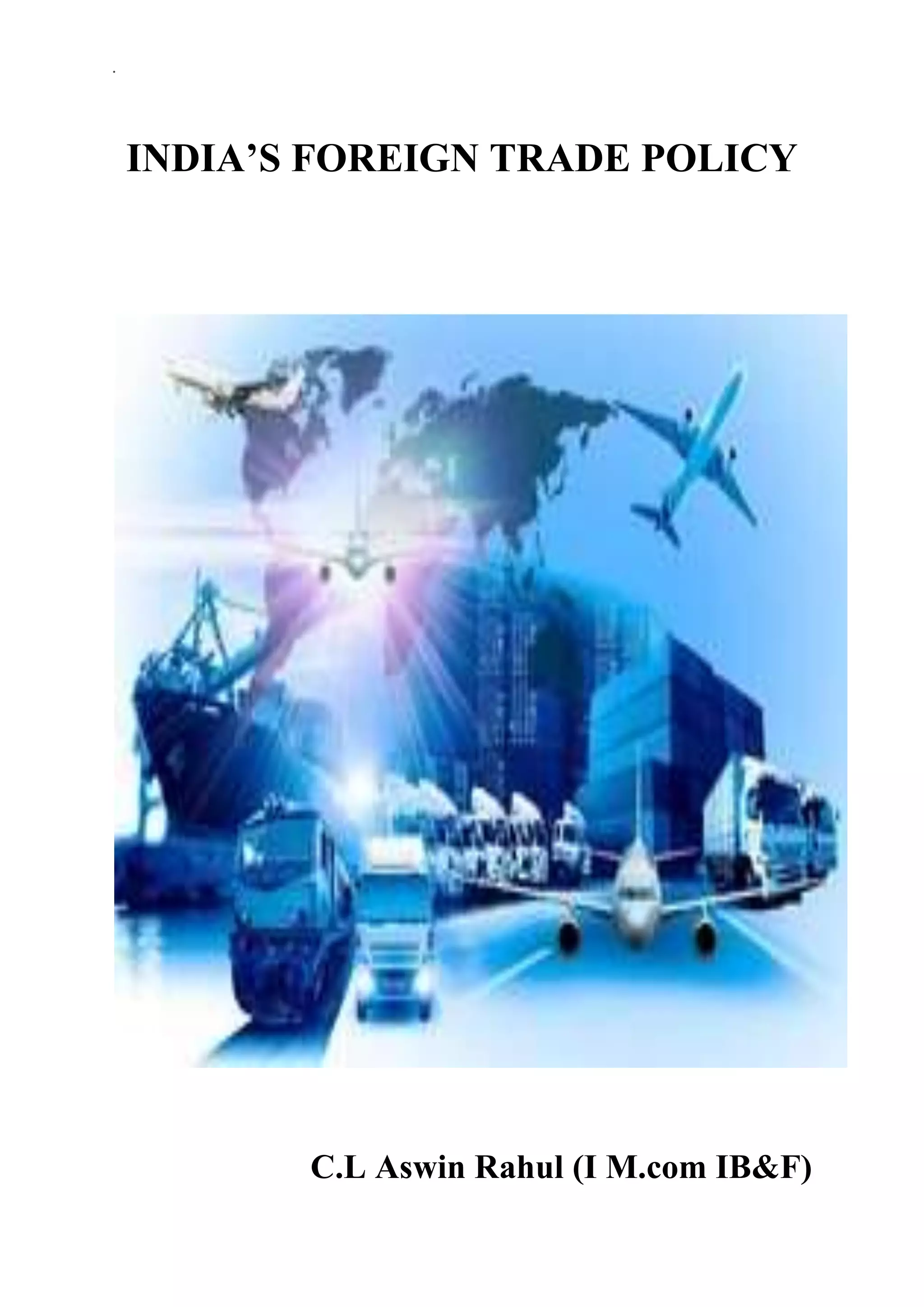 India's foreign trade policy | DOCX