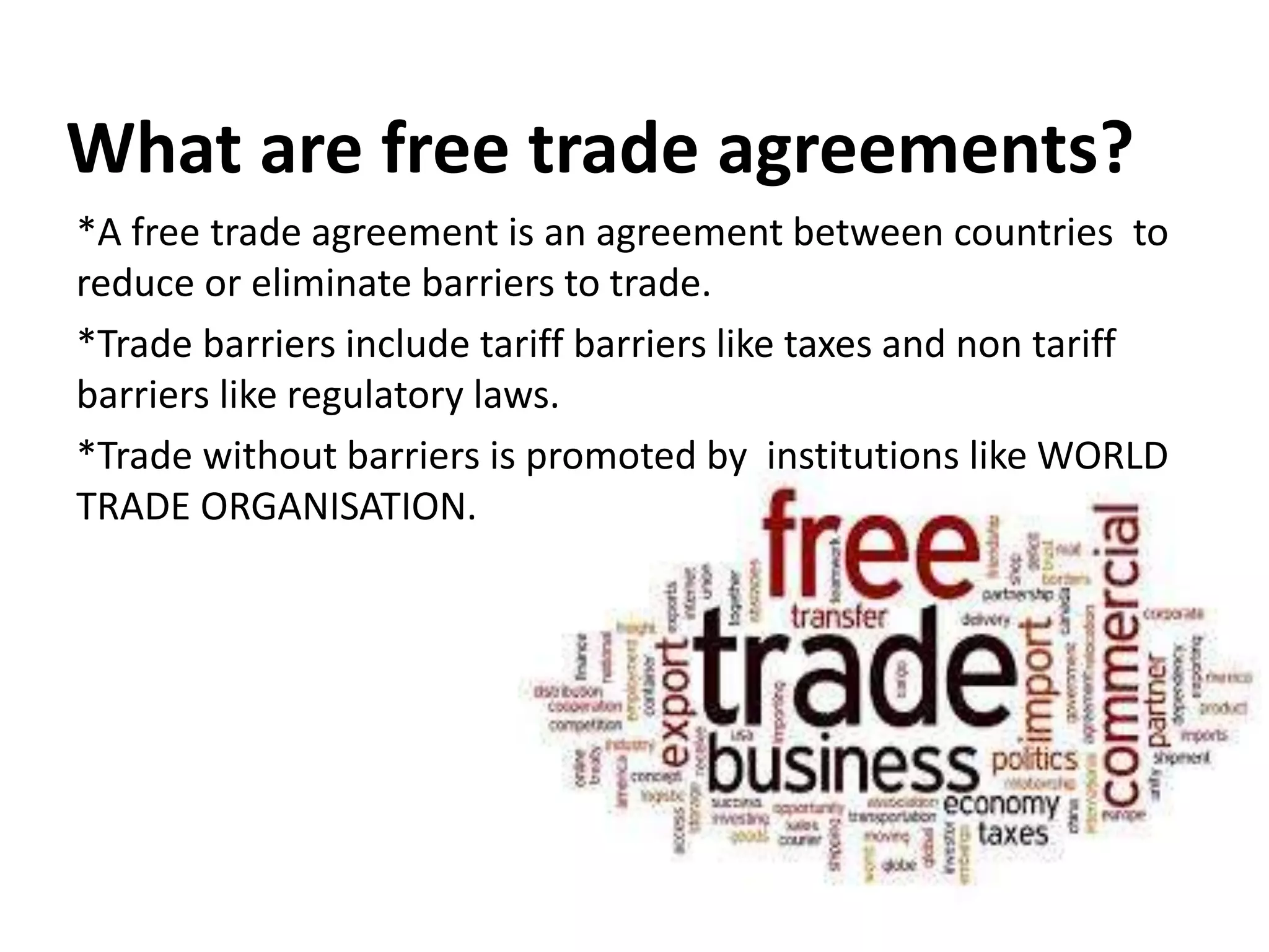 India's free trade agreement | PPTX