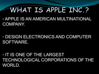 Apple Inc. | PPTX | Smartphones | Consumer Electronics