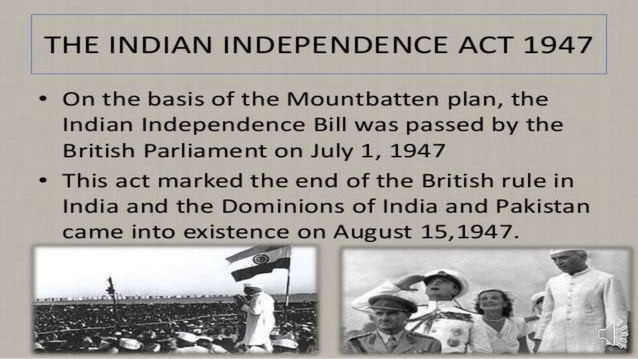 INDIA'S INDEPENDENCE AND PARTITION.pptx