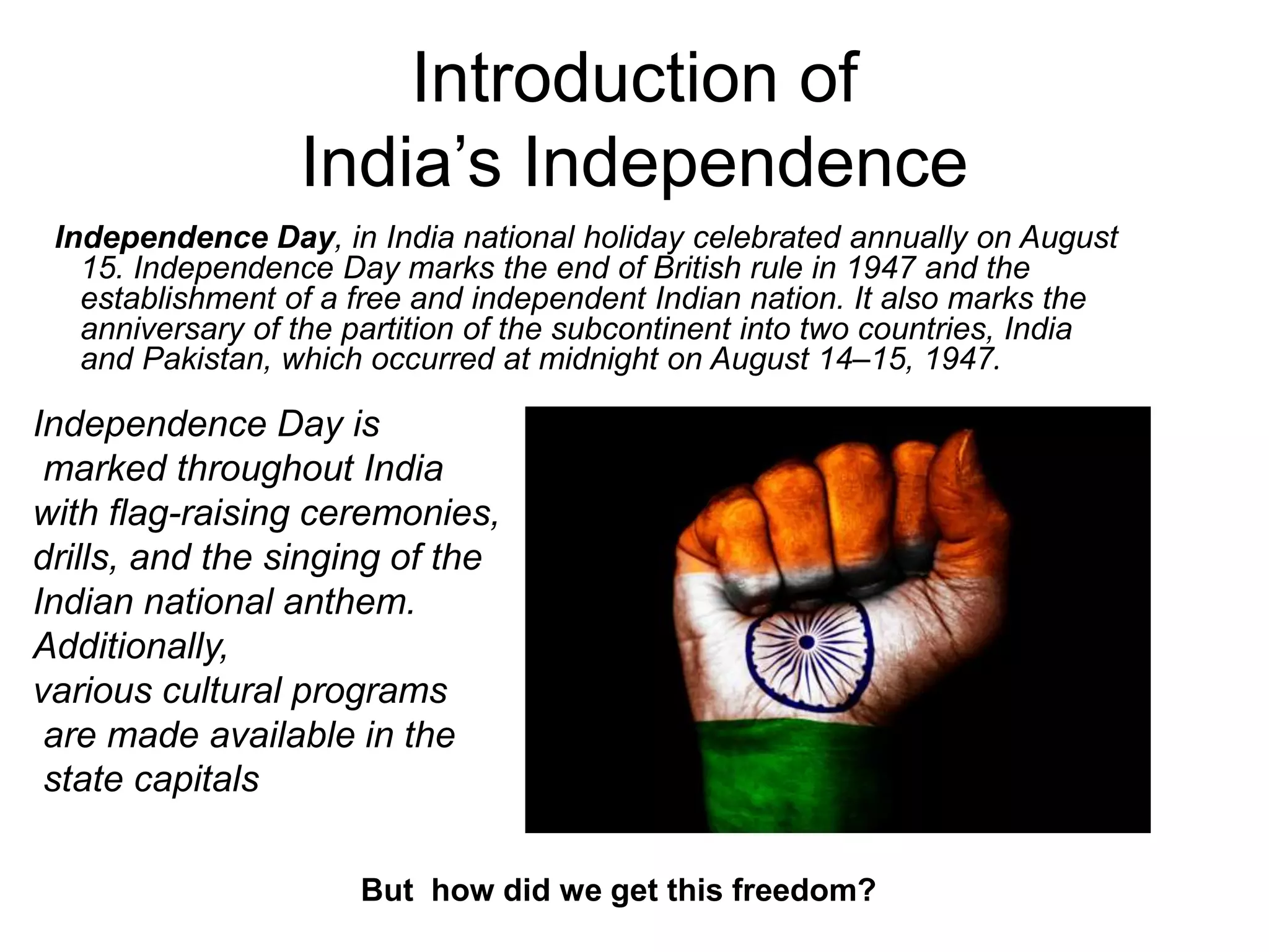 India's Independence and partition- Sristi.pptx