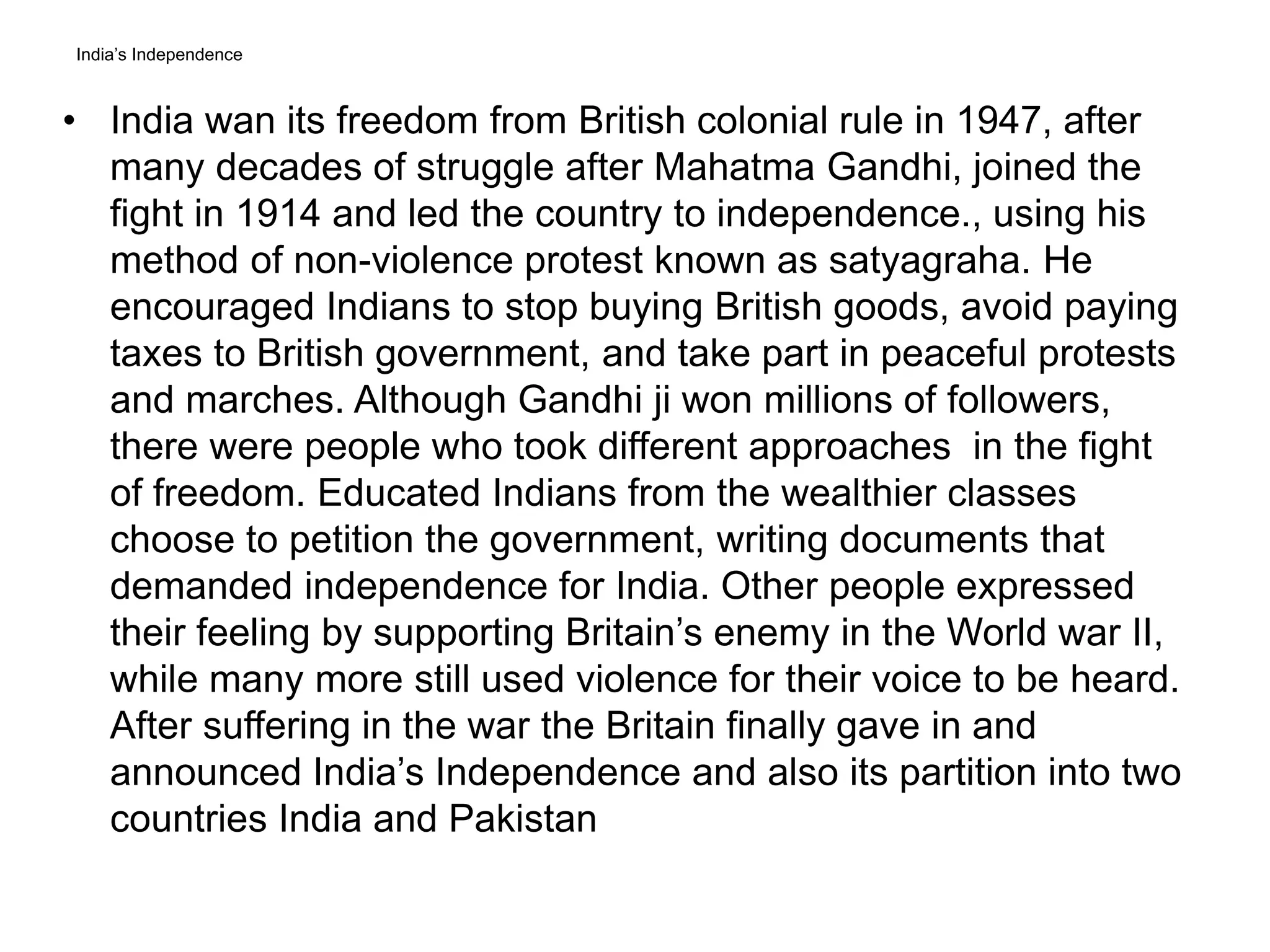 India's Independence and partition- Sristi.pptx