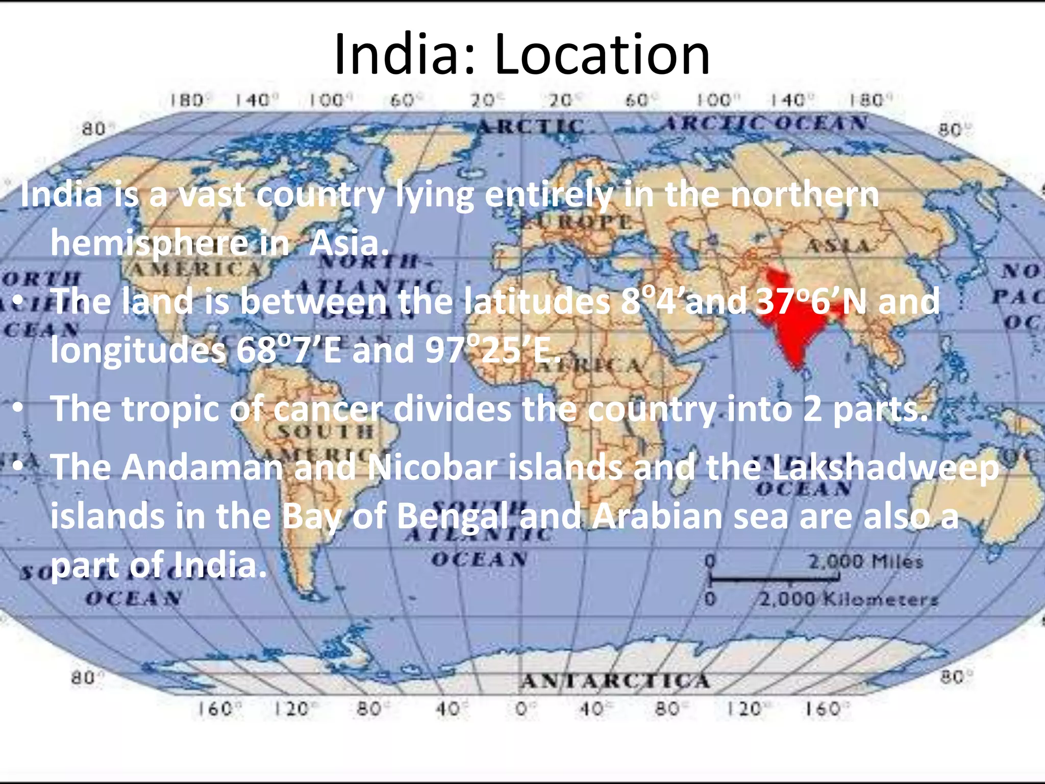 India: Size and location | PPTX