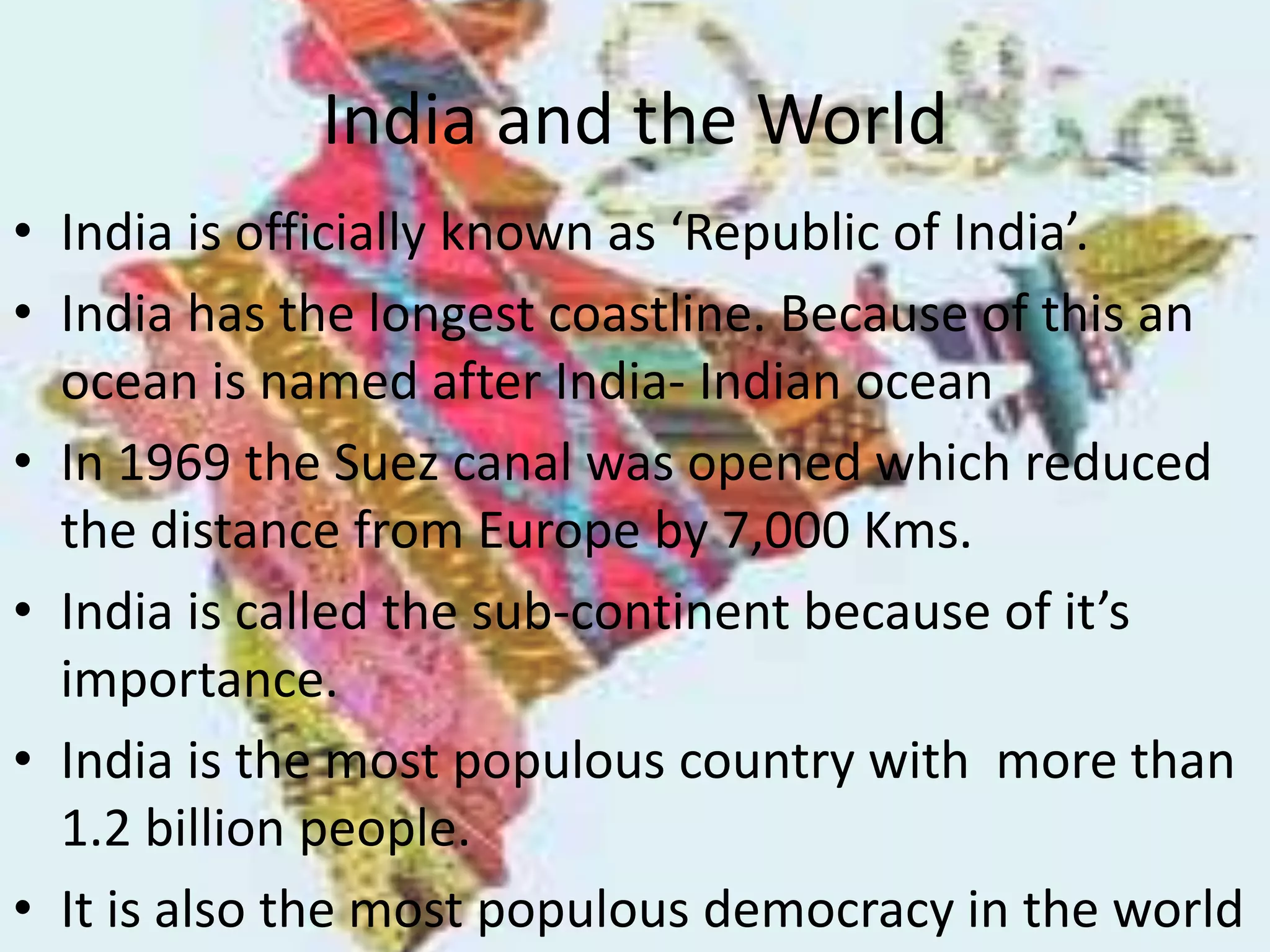 India: Size and location | PPTX