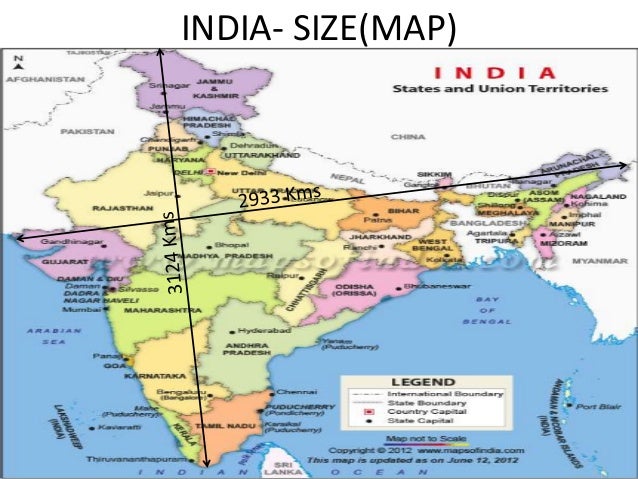 India: Size and location