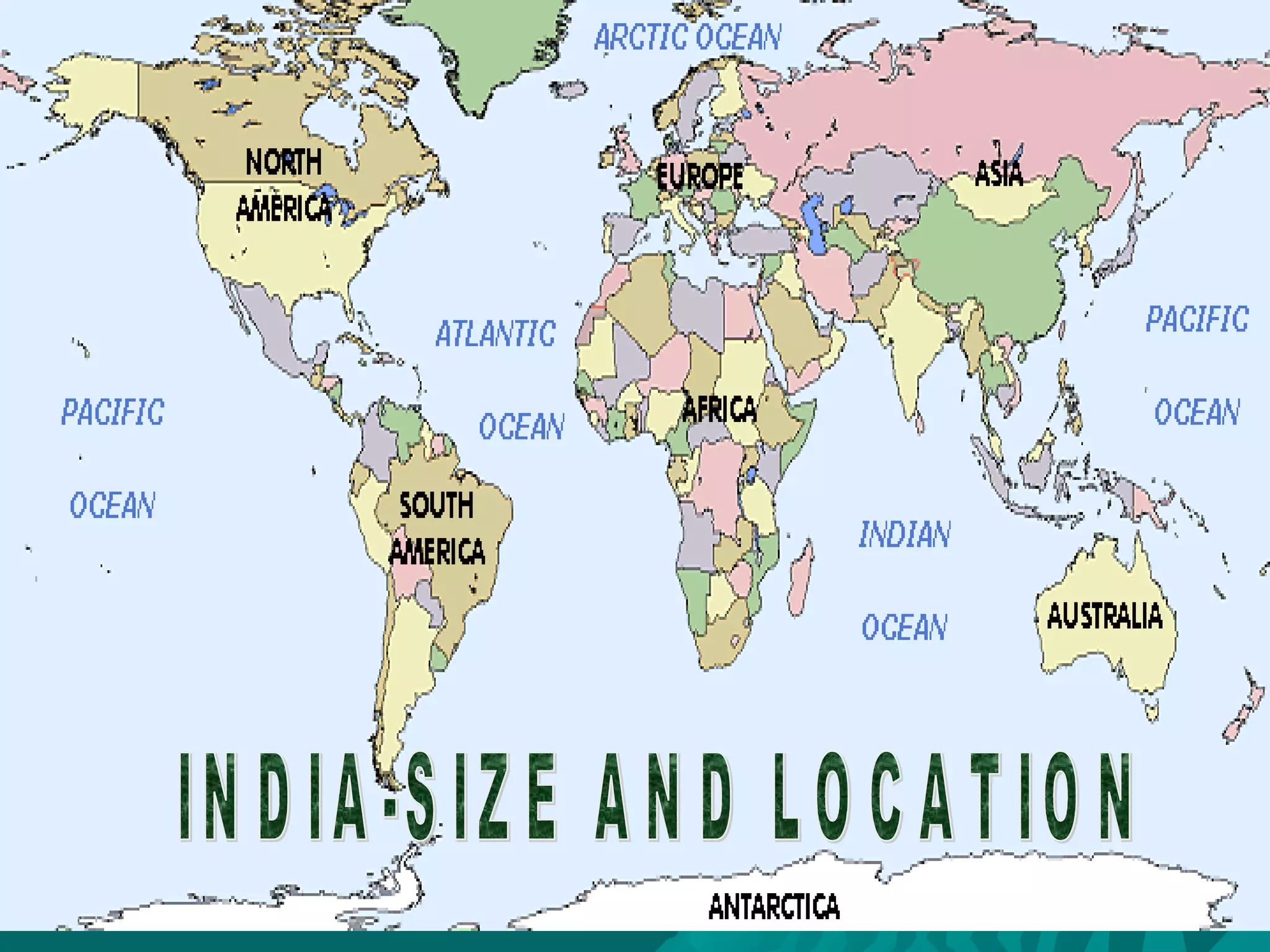 India size and location. ch 1 | PPS
