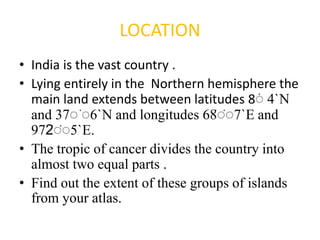 India, size and location | PPTX