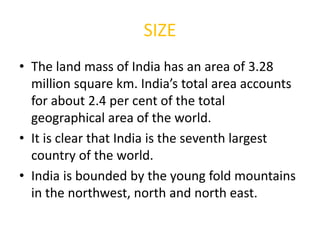 India, size and location | PPTX