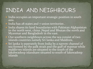 India size and location | PPTX