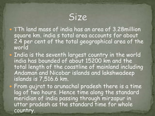 India size and location | PPT