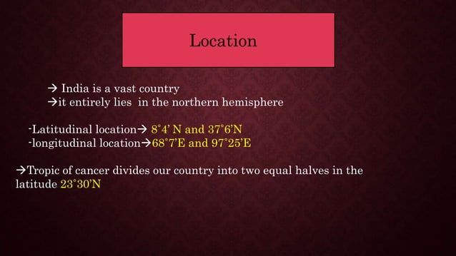 India size and location | PPT