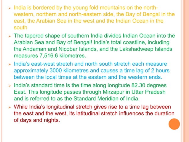 INDIA SIZE AND LOCATION | PPTX