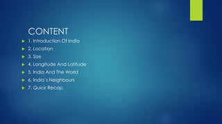 India – size and location | PDF