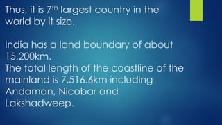India – size and location | PDF