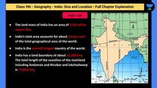 India Size and Location full chapter explanation.pdf