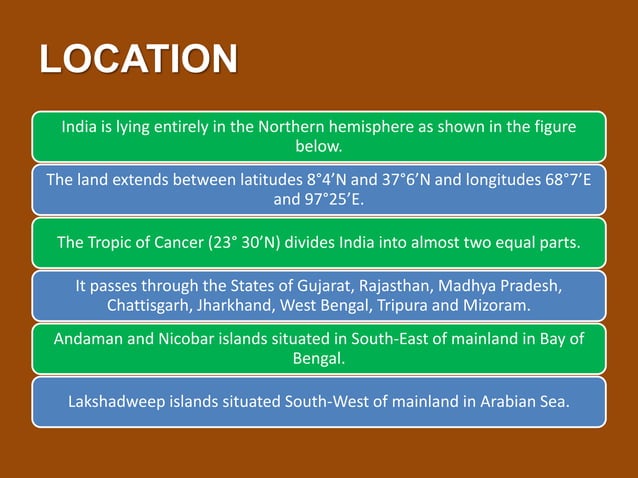 India size&location part 2 | PPTX